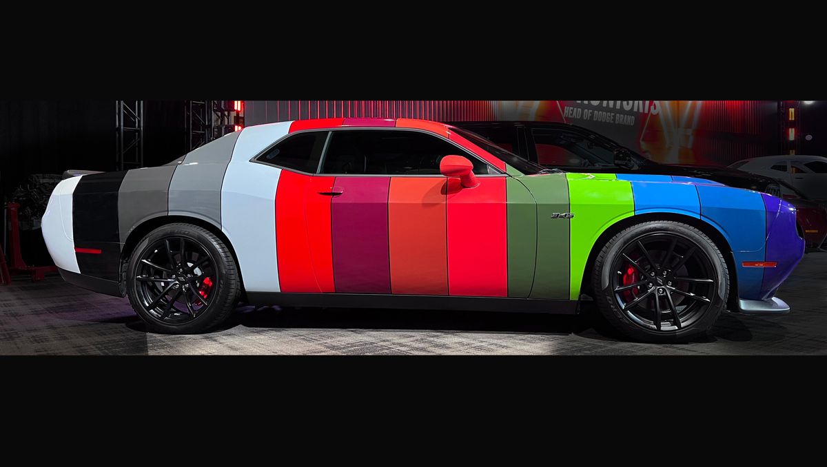 Dodge Challenger Multicolor Wrap Is Back - Muscle Car